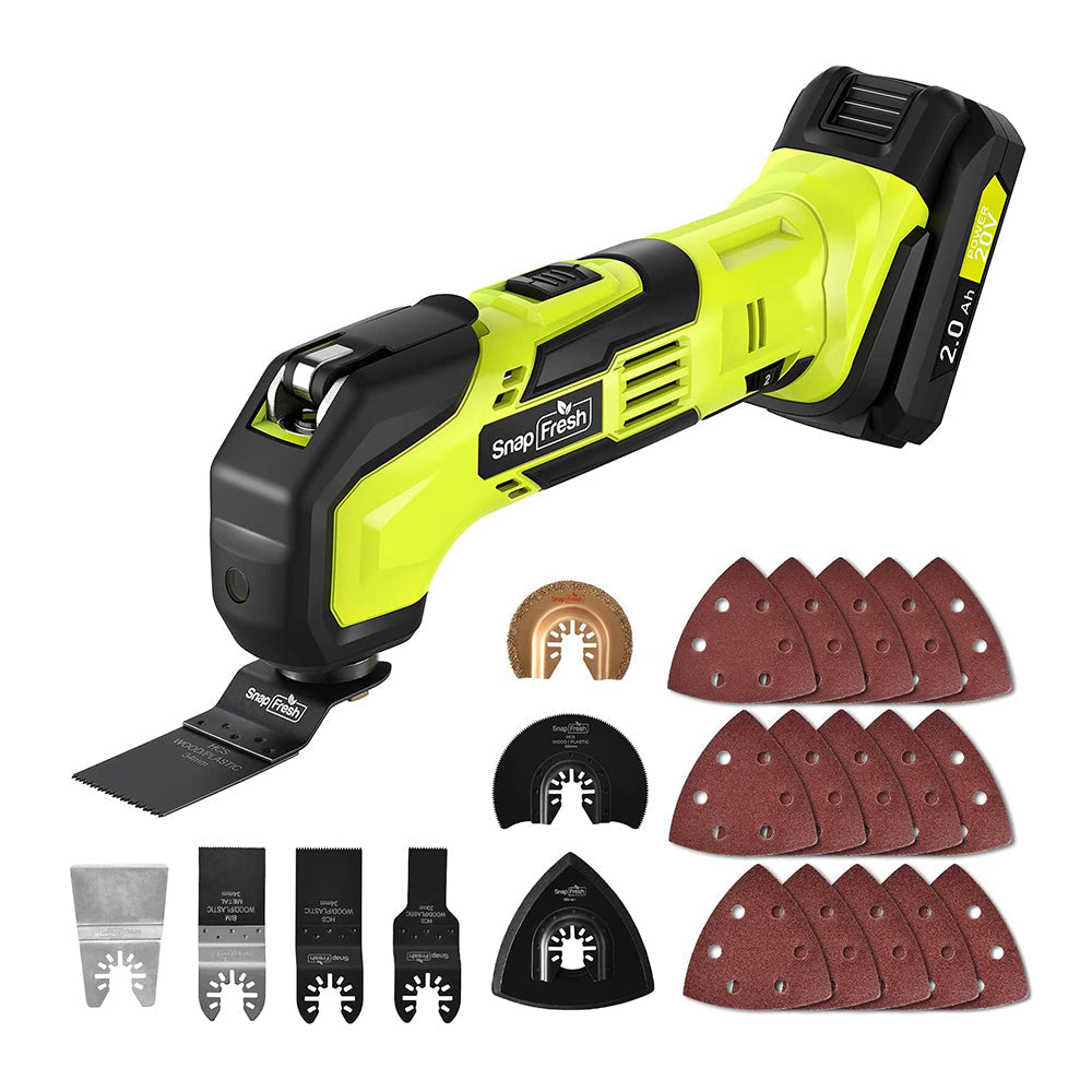 20V Oscillating Tool with 2.0Ah Li-ion Battery and Charger– SnapFresh-CA