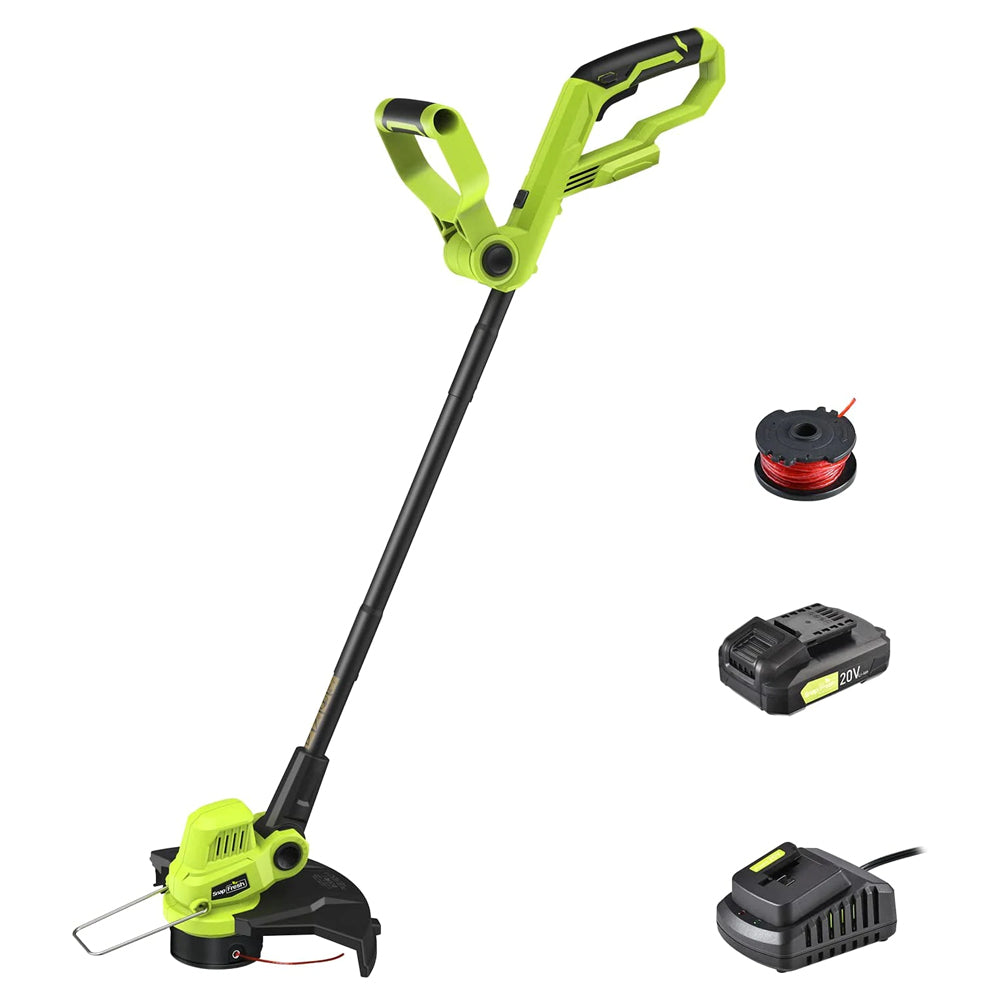 20V Cordless String Trimmer with 2.0Ah Li-ion Battery and Charger ...
