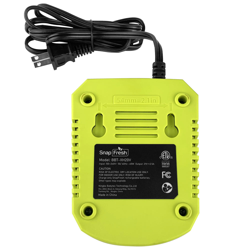 SnapFresh 20V Rapid Battery Charger– SnapFresh-CA