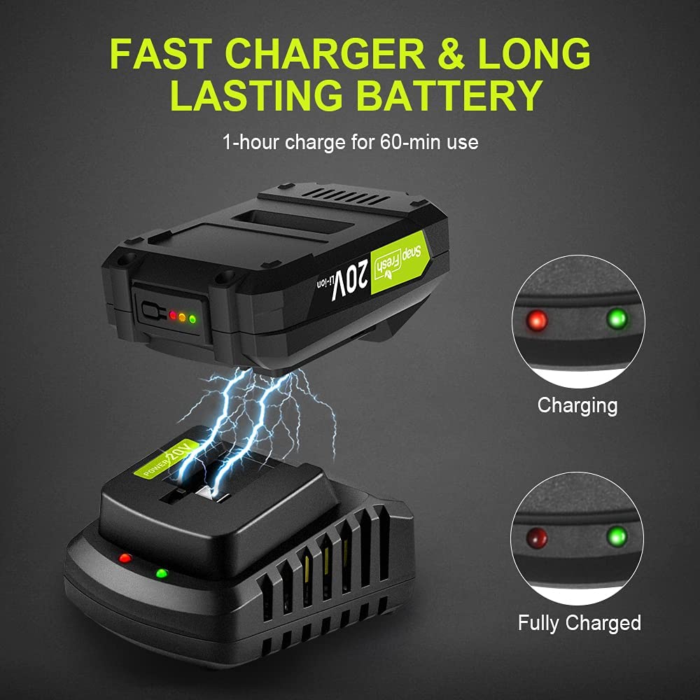 20V Power Drill with 2.0Ah Li-ion Battery and Charger– SnapFresh-CA